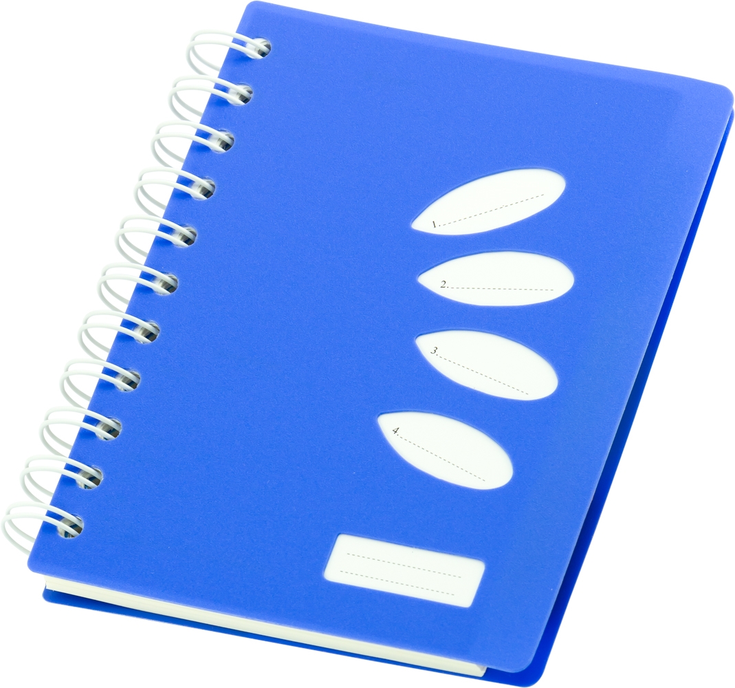 Gong webshop -SPIRAL NOTEBOOK A6 LINES - 4 SUBJECT